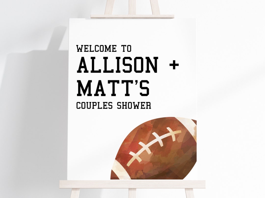 Editable Football Welcome Sign Template, Printable Tailgate Sign, Corjl ...