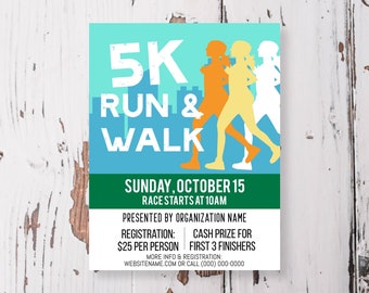 Beer Run Flyer Poster Printable Invitation, Community Brewery Small ...