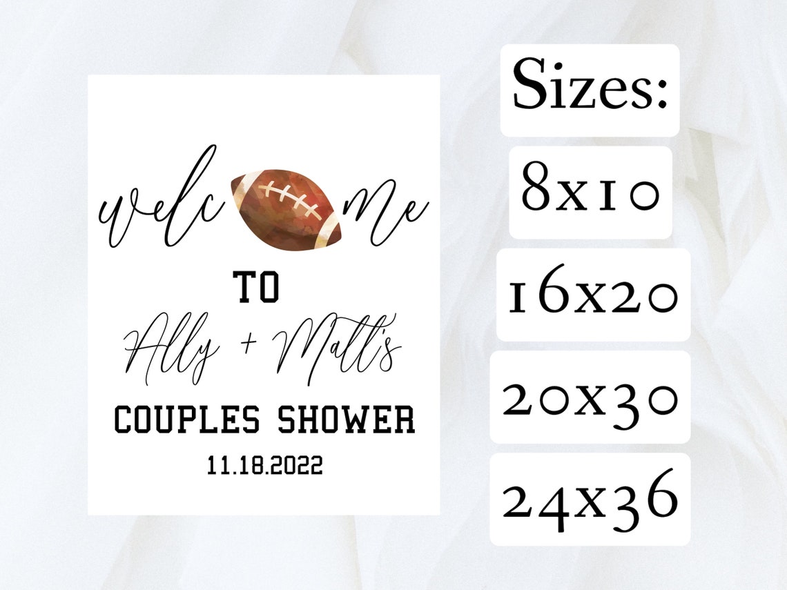 Editable Football Welcome Sign Tailgate Printable Template - Etsy