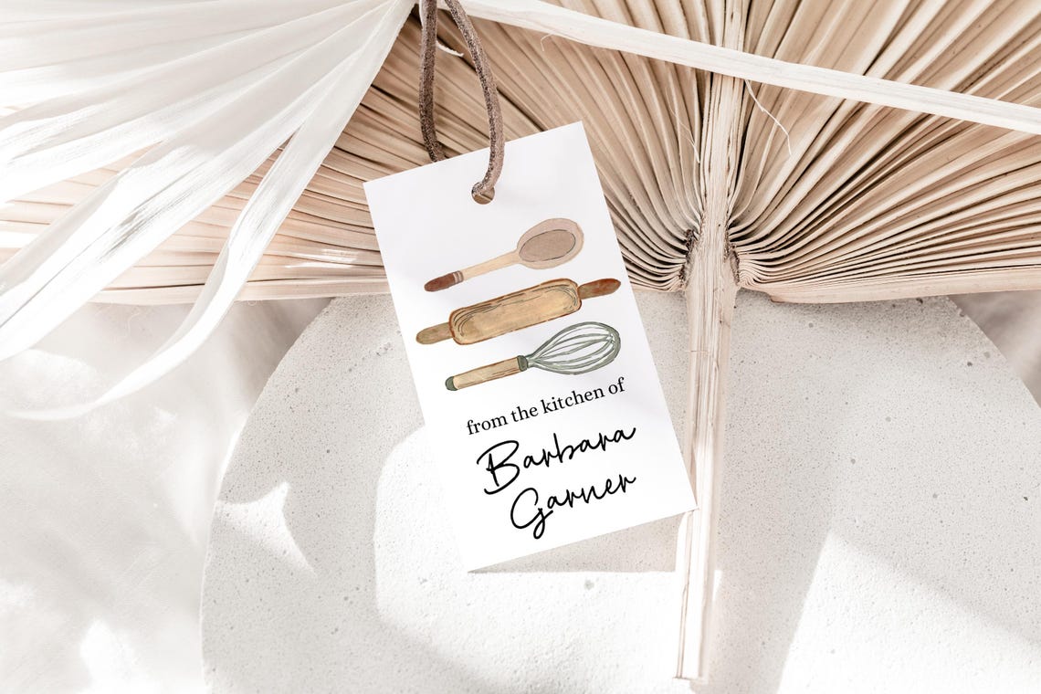 Editable Baking Tag Template - Etsy