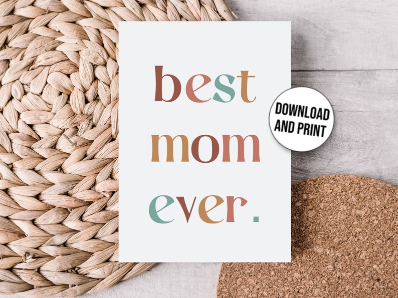 DIGITAL Printable Mother’s Day Card Template - Etsy