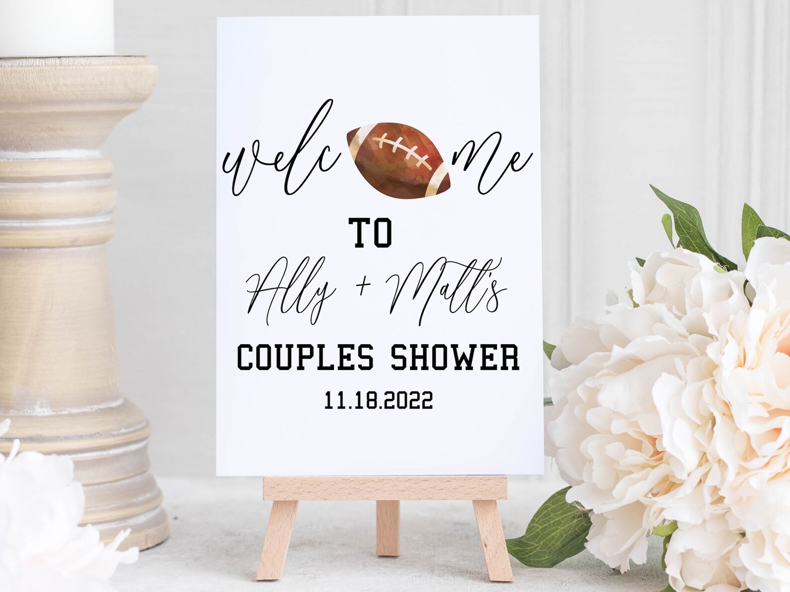 Editable Football Welcome Sign Tailgate Printable Template - Etsy