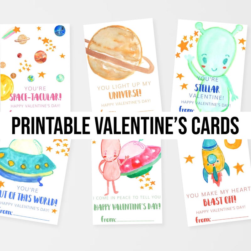 Space Valentine - Etsy