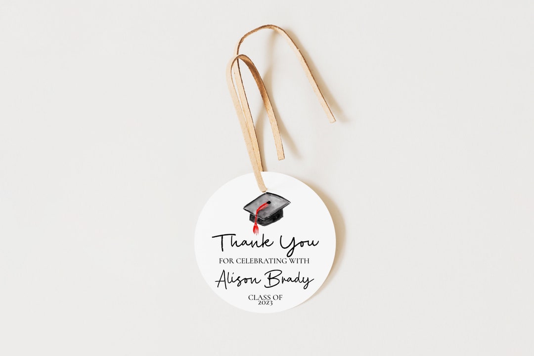 Editable Graduation Tag Template Round Tag Custom Tags - Etsy