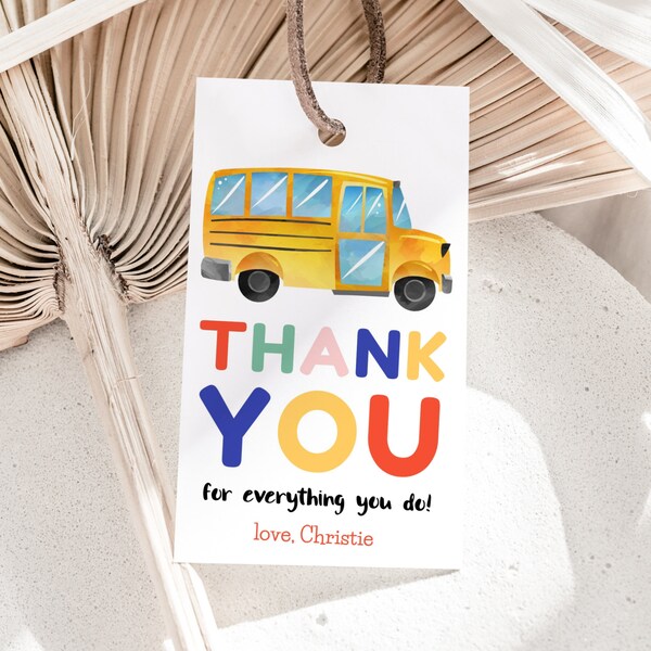 Bus Driver Thank You - Etsy