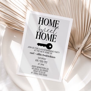 Housewarming Invitation Template. New Home Invitation. Housewarming ...