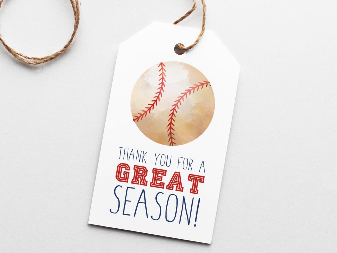 Editable Baseball Tag | Baseball Thank You Tag, Baseball Favor Tag ...