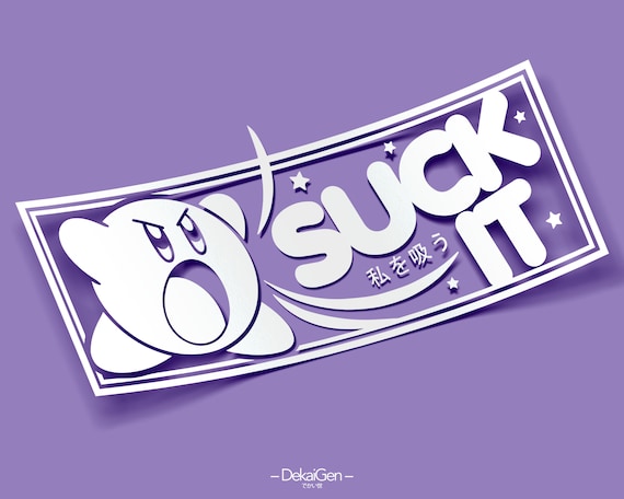 SUCK IT Decal // JDM Bumper Style - Etsy