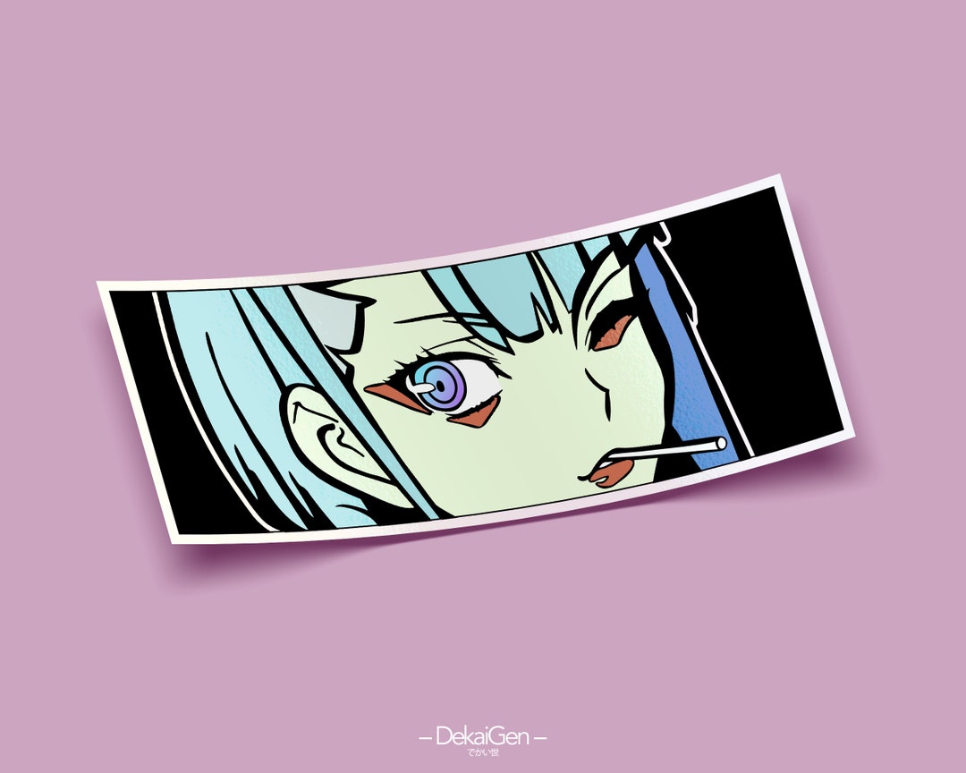 Lucy Mini Holographic Sticker // Cyberpunk - Etsy