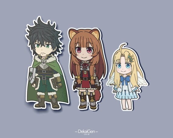 Shield Anime Chibi Stickers | Etsy