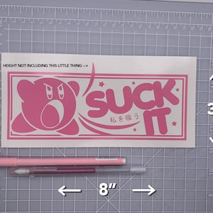 SUCK IT Decal // JDM Bumper Style - Etsy