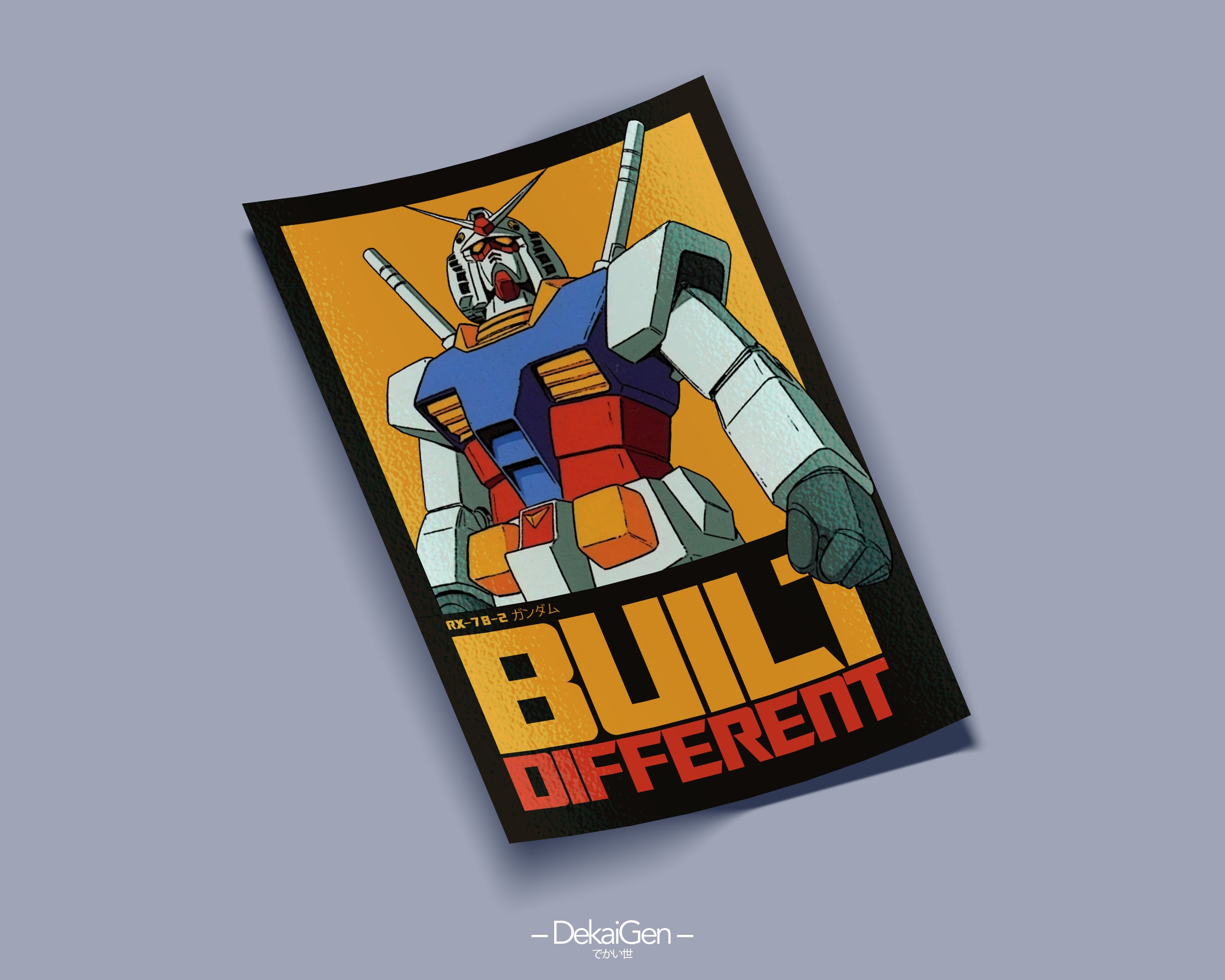 BUILT DIFFERENT // Anime Sticker - Etsy