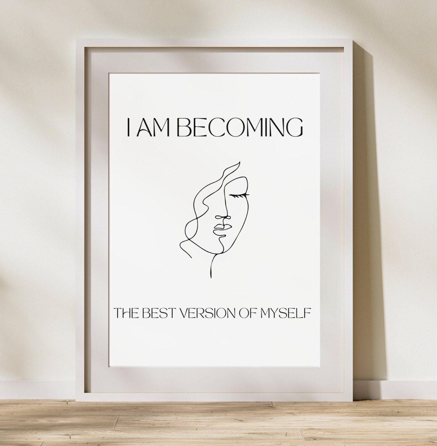 Becoming Her, Manifestation Art, That Girl Wall Art, Soft Life Wall Art ...