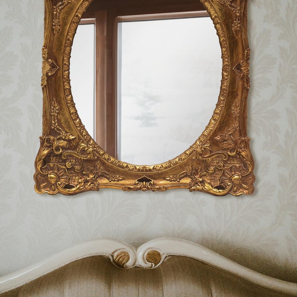 Antique Gold Mirrors - Etsy