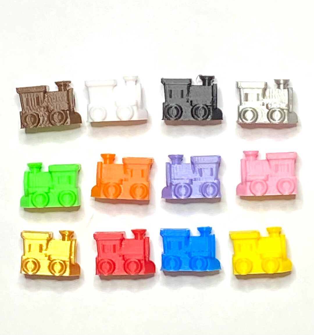 Mexican Train Game Tokens - Set of 12 Trains - 3D Printed - Etsy