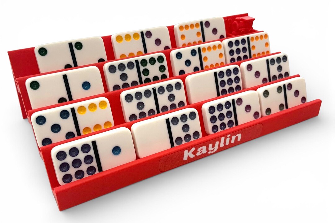 Personalized Mexican Train Domino Rack - Stackable, With Train Token - Etsy