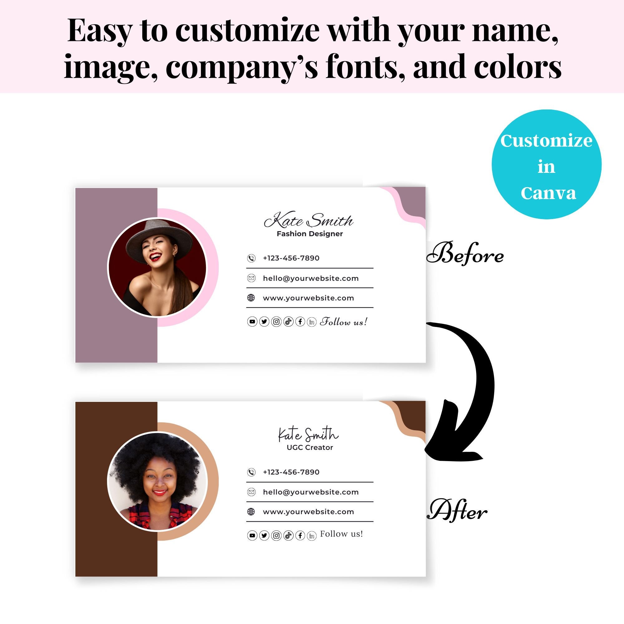 Email Signature Template, Real Estate Agents Email, DIY Email Signature ...