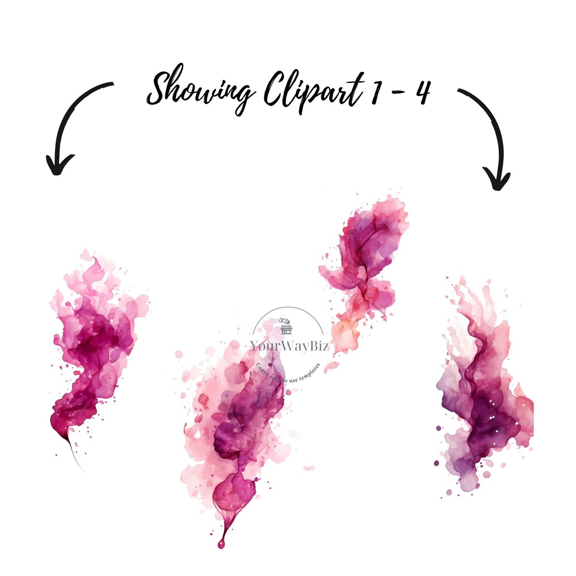 Paint Splatter Clipart, Splatter Multicolor Clipart, Paint Splats ...