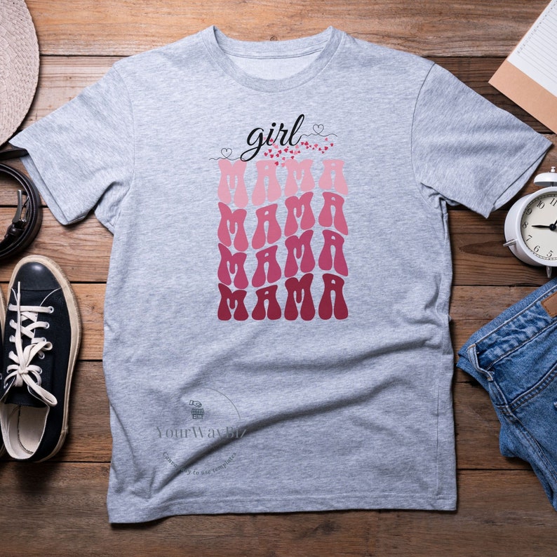 Girl Mom Shirt Gender Reveal Shirt Mom Of Girls Shirt Girl Mama Tee