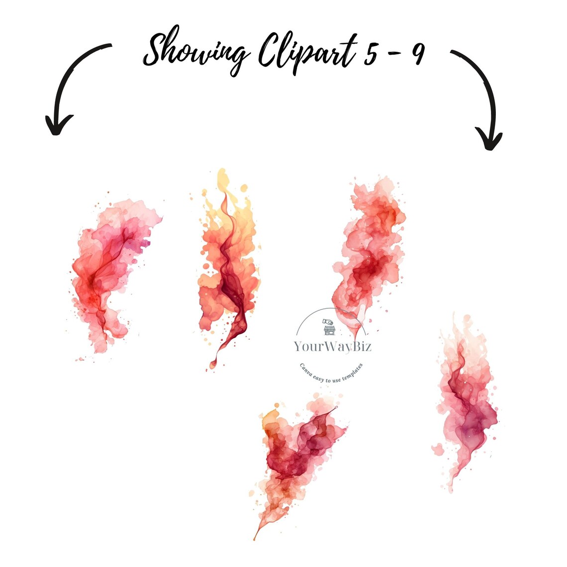 Paint Splatter Clipart, Splatter Multicolor Clipart, Paint Splats ...