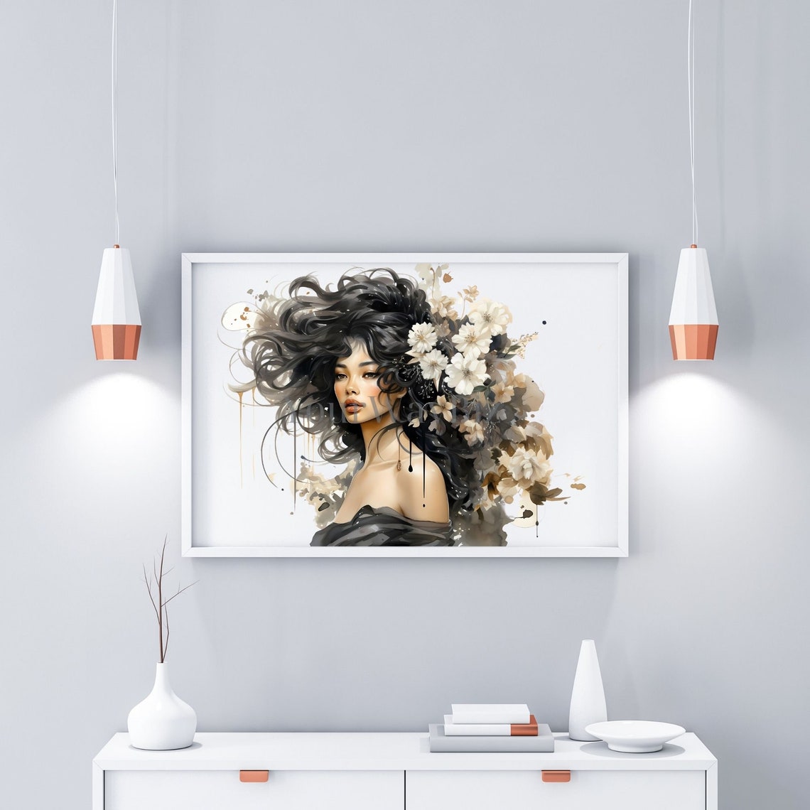 Cute Flower Girls Clipart Spring Transparent PNG Digital - Etsy