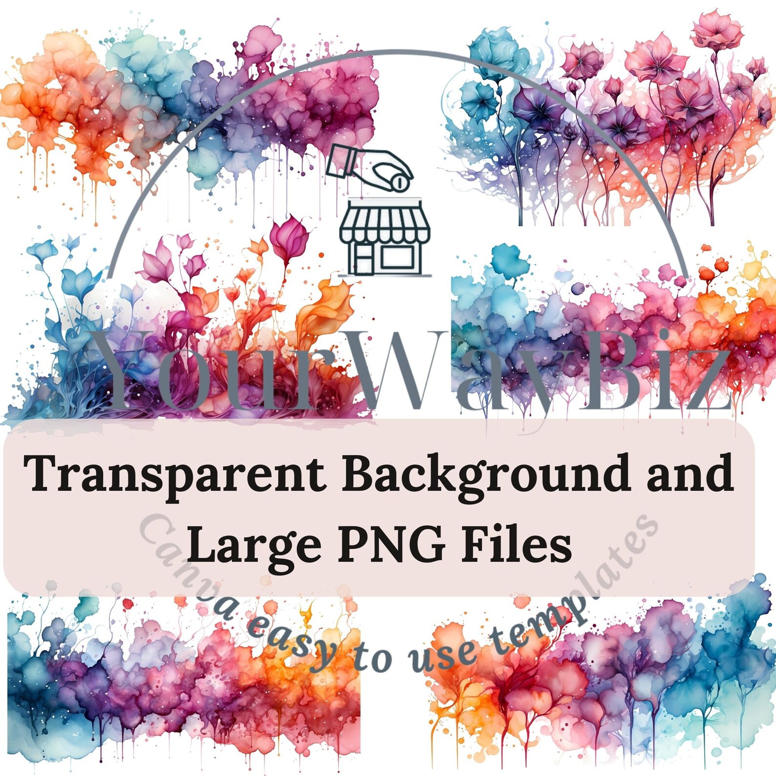 Paint Splatter Clipart, Splatter Multicolor Clipart, Paint Splats ...