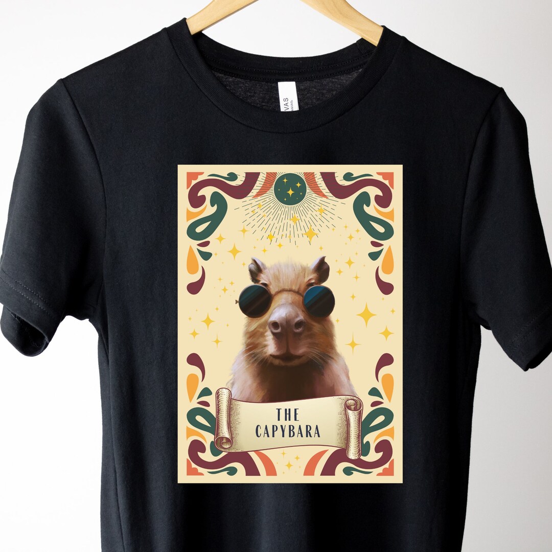 The Capybara Shirt Tarot Card Shirt Capybara Tarot Card - Etsy