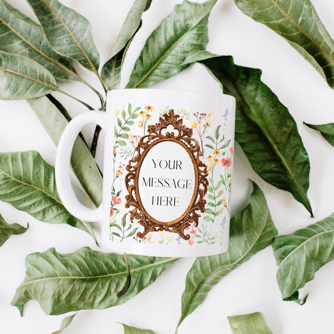 Personalized Wildflower Mug, Custom Message Mug, Gifts for Best Friend ...