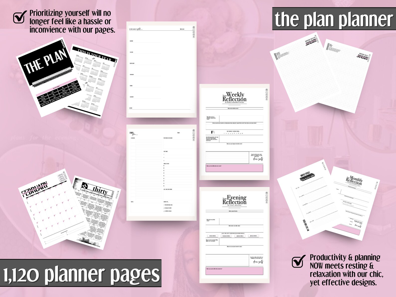 2024 Digital Dated Self Care Planner, Digital Planning, Digital Journal ...