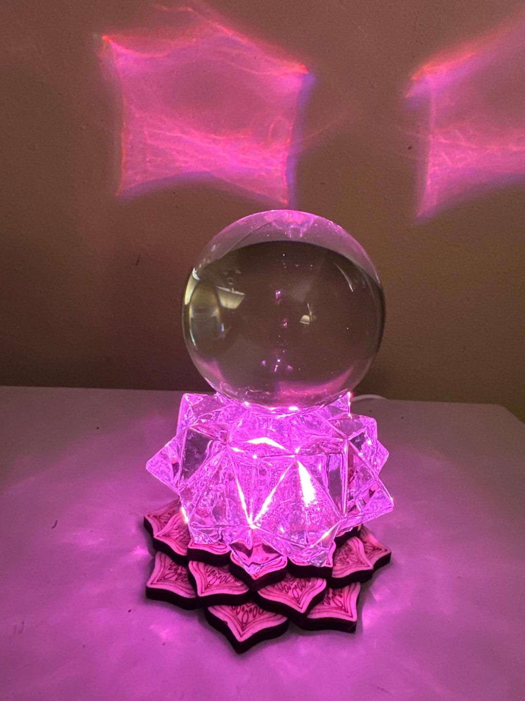 Vintage Glass Eight Point Star., Projection Lamp. - Etsy