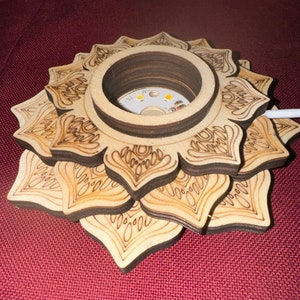 Lotus Display Base WHITE LIGHT. - Etsy