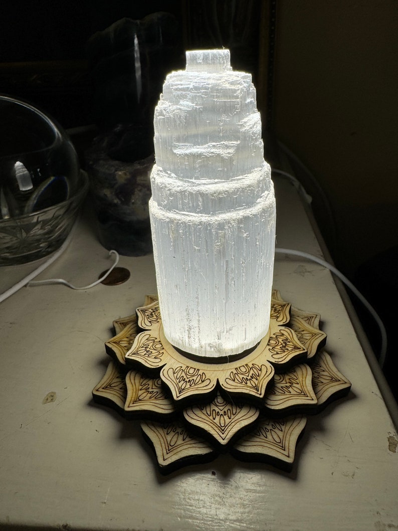 Lotus Display Base WHITE LIGHT. - Etsy