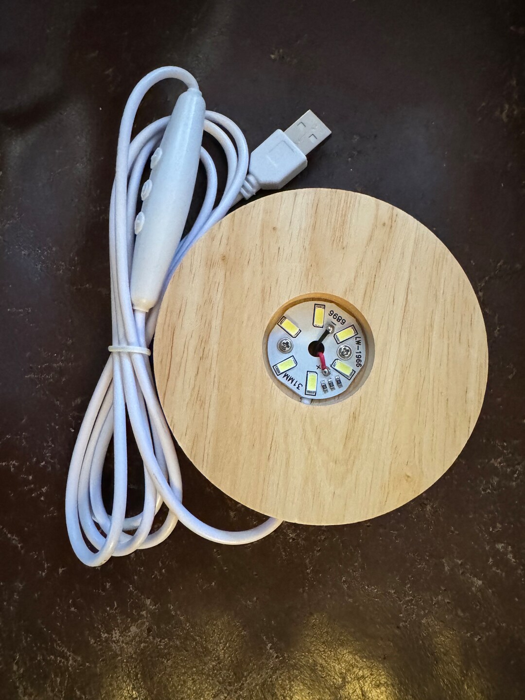 Display Light, WHITE LIGHT Display Base With DIMMER Switch, 4 Inch ...