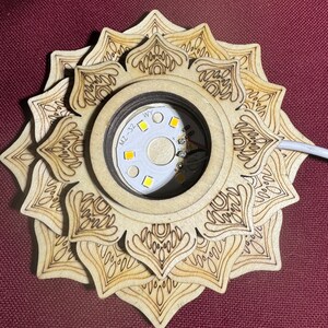 Lotus Display Base WHITE LIGHT. - Etsy