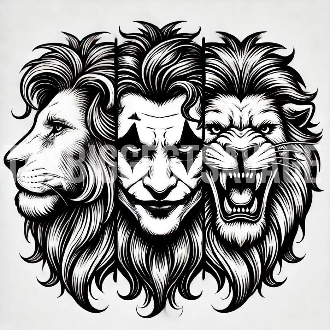 Why so Serious Joker Lion Clipart Dtf Print - Etsy