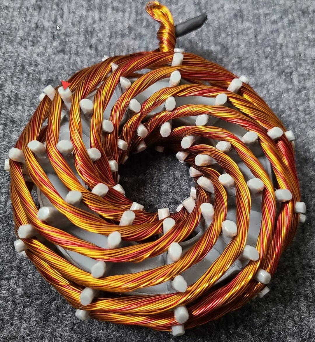 14' (foot) Bundle of 24awg X 44 Twisted Copper Magnet Wire Bundle ...