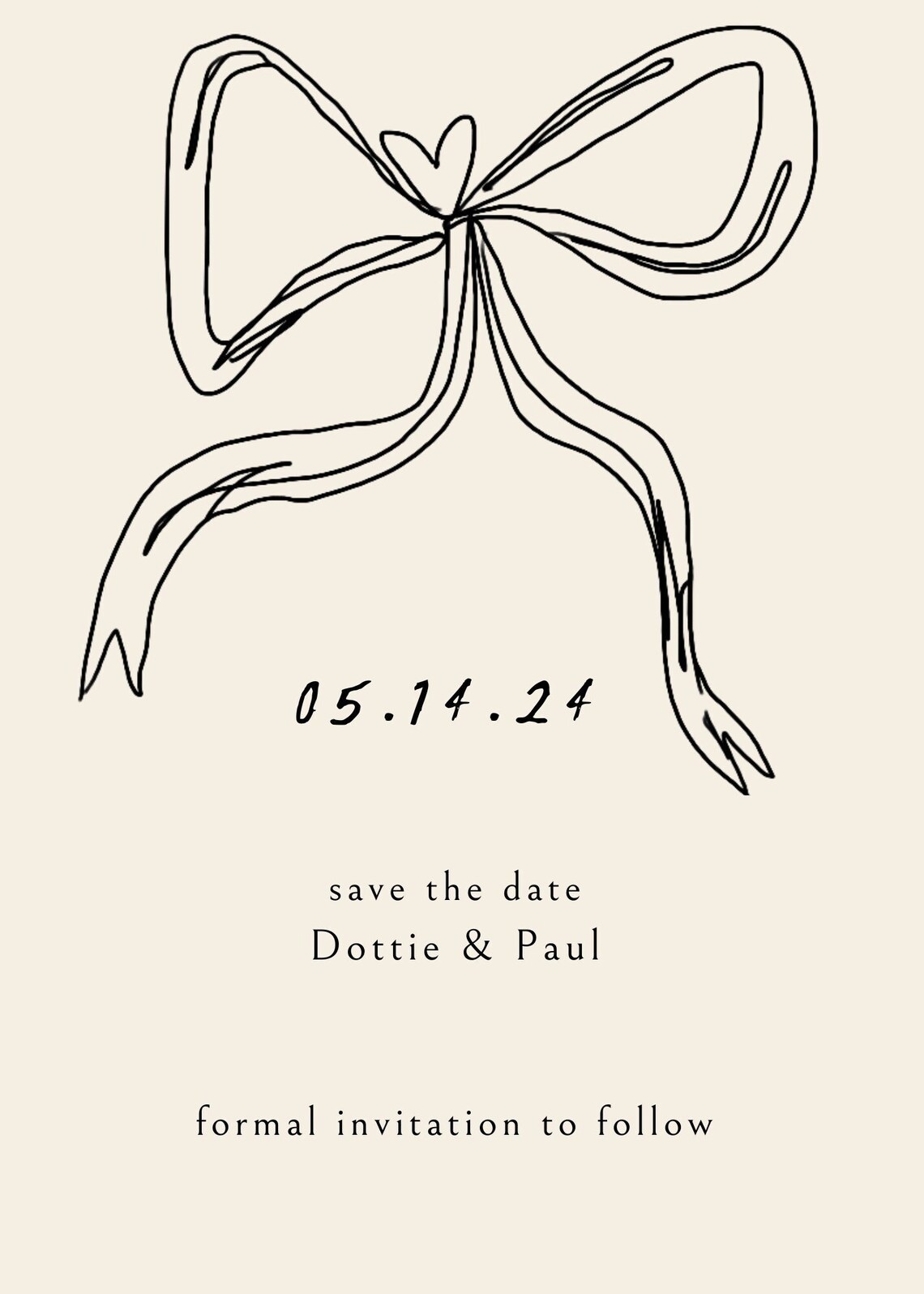 Hand Drawn Save the Date - Etsy