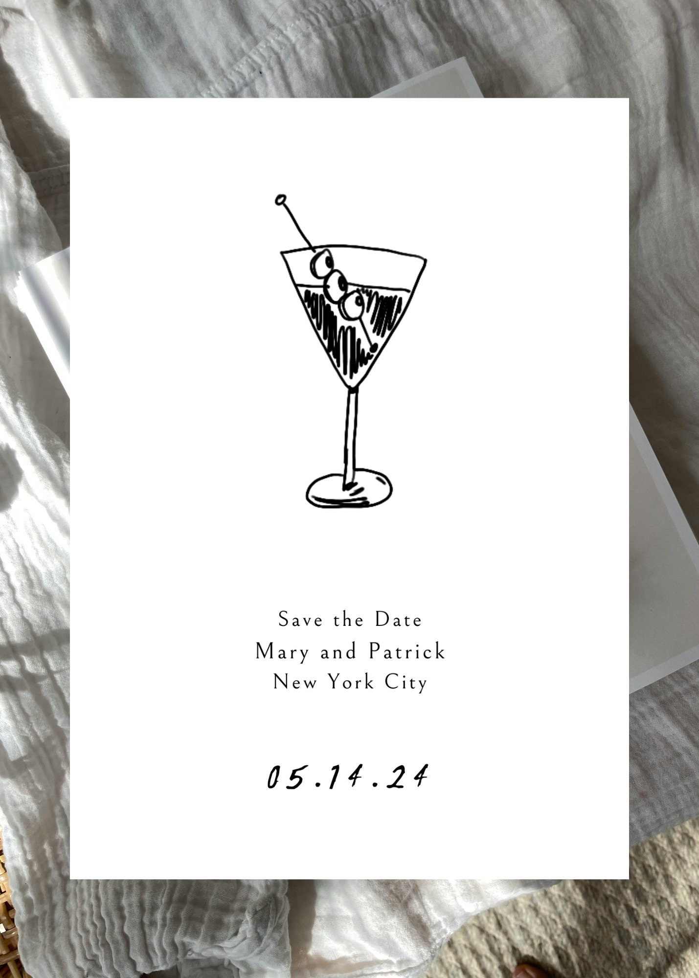 Hand Drawn Save the Date, Template, Editable, Downloadable, Canva - Etsy