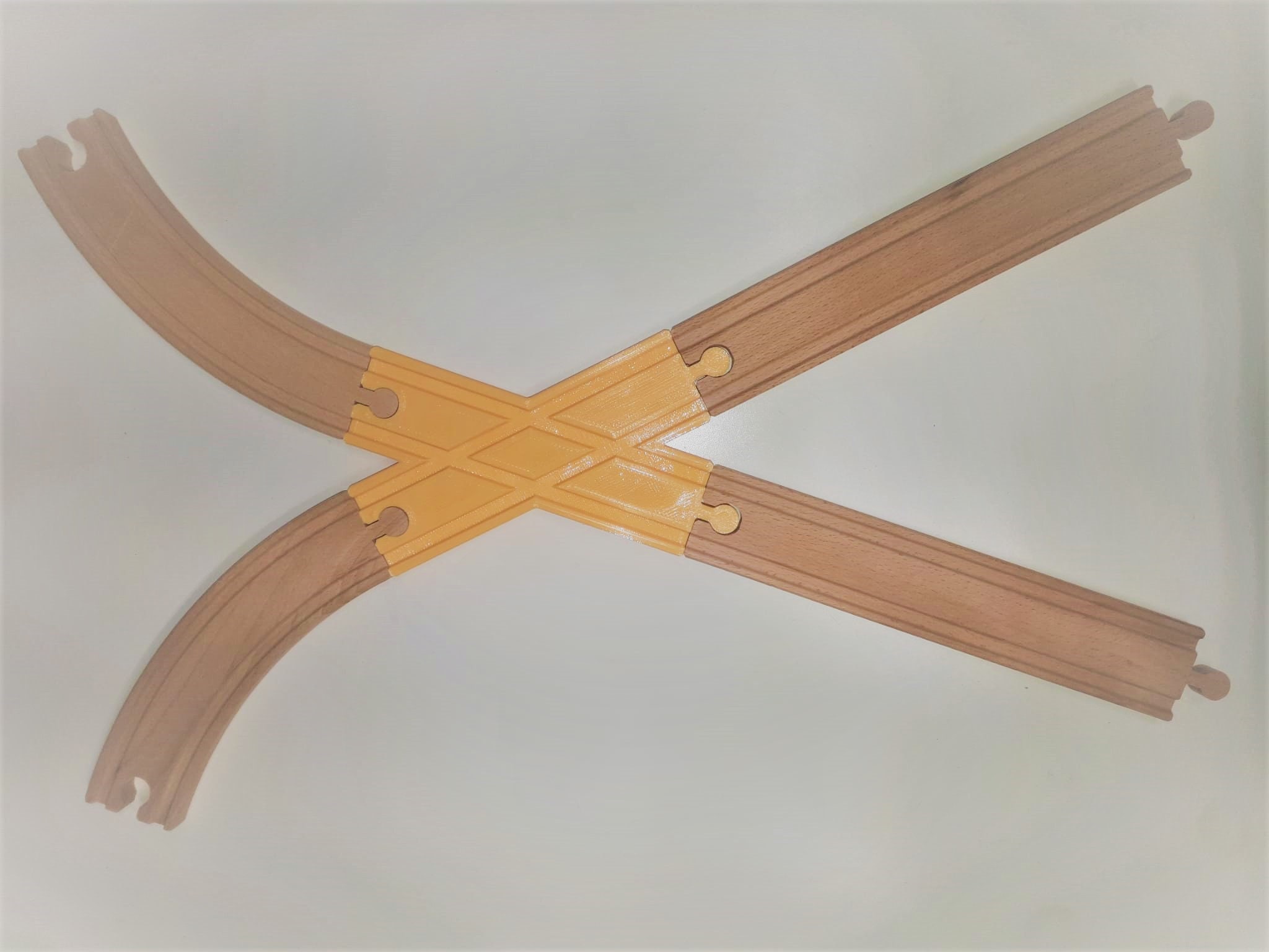 Wooden Train Track Cross 45 Degree Cross / Intersection - Etsy