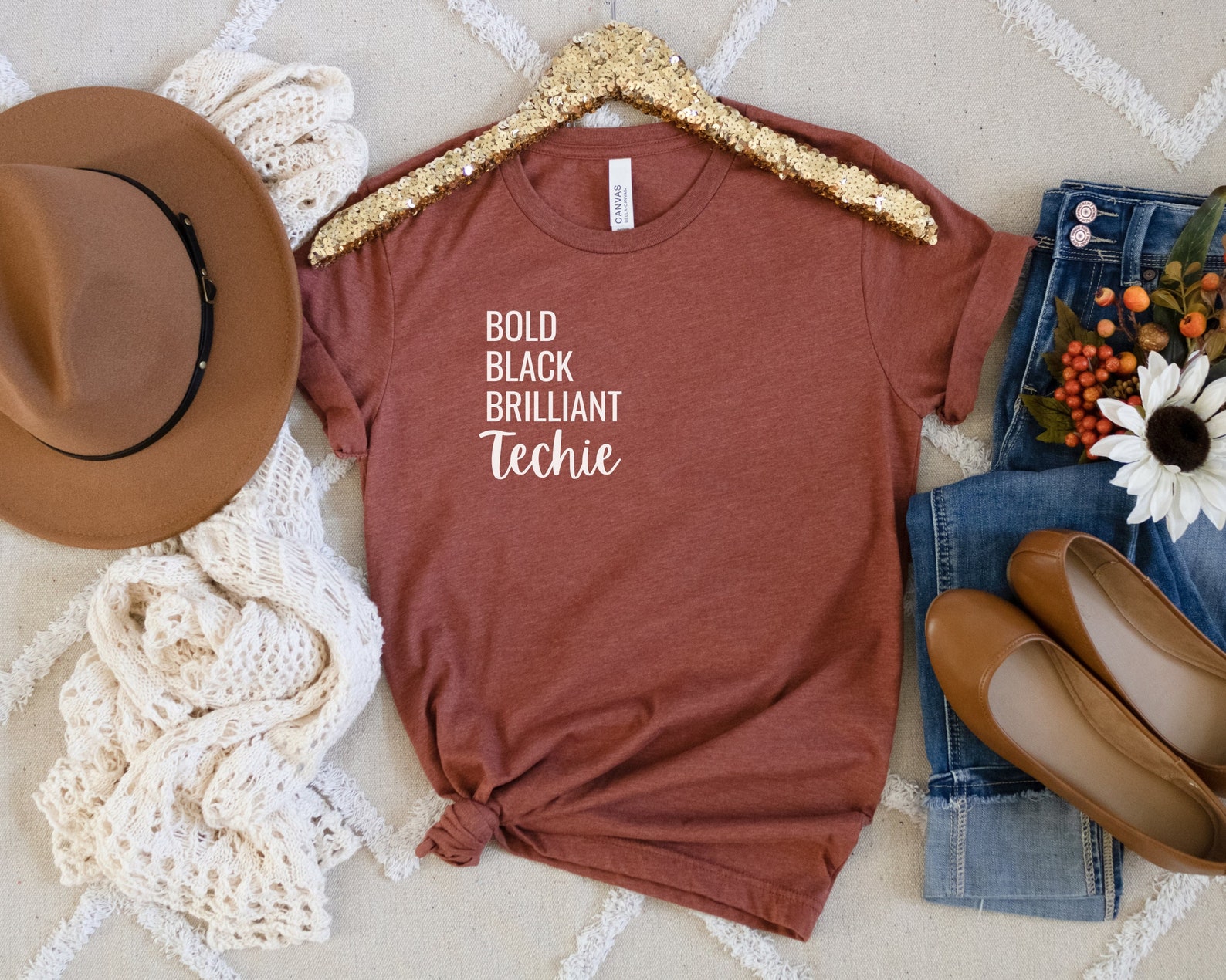 Bold Black Brilliant Techie Shirt Woman in Technology Tech - Etsy