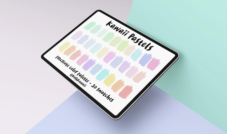 Cute Pastel Color Palette - Etsy