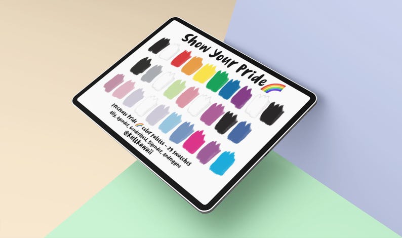 Show Your Pride Color Palettes - Etsy