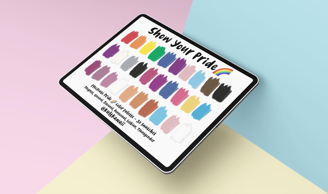 Show Your Pride Color Palettes - Etsy