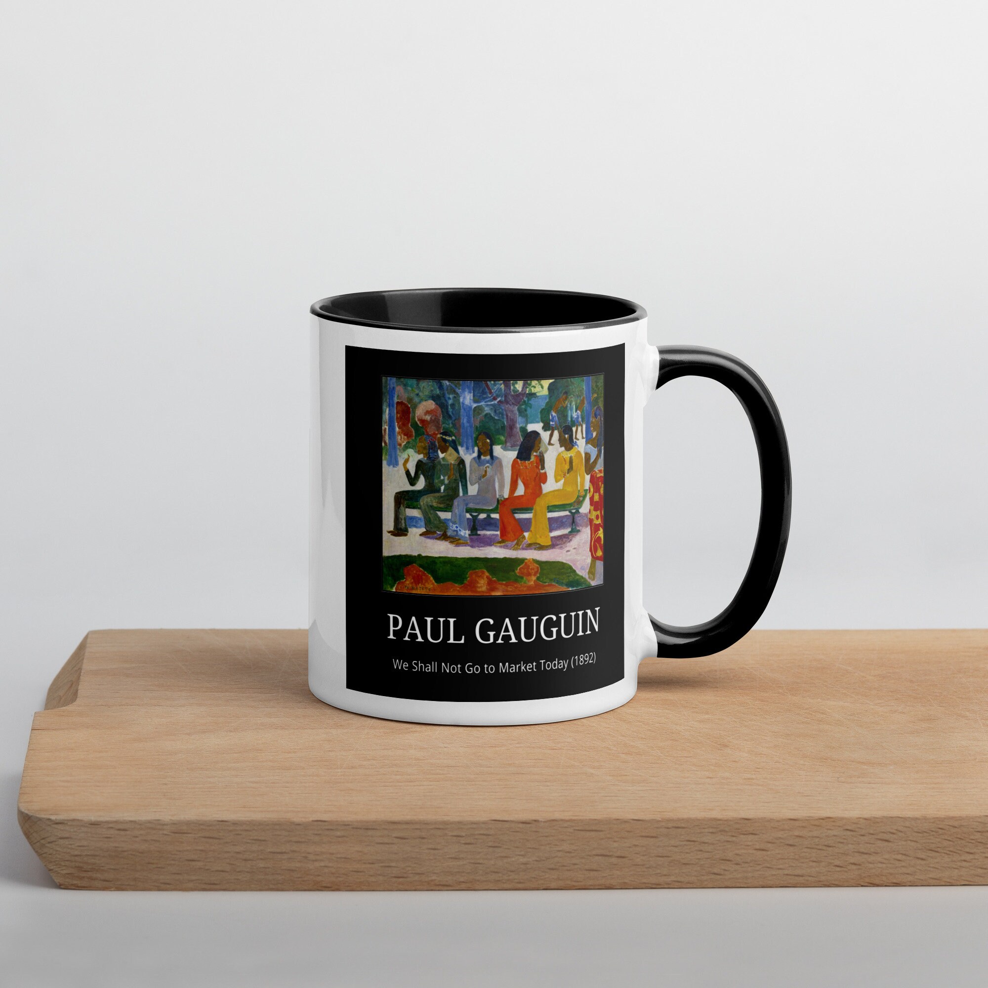 Color Accented Ceramic Coffee Mugs - Famous Art Cups - Paul Gauguin ...
