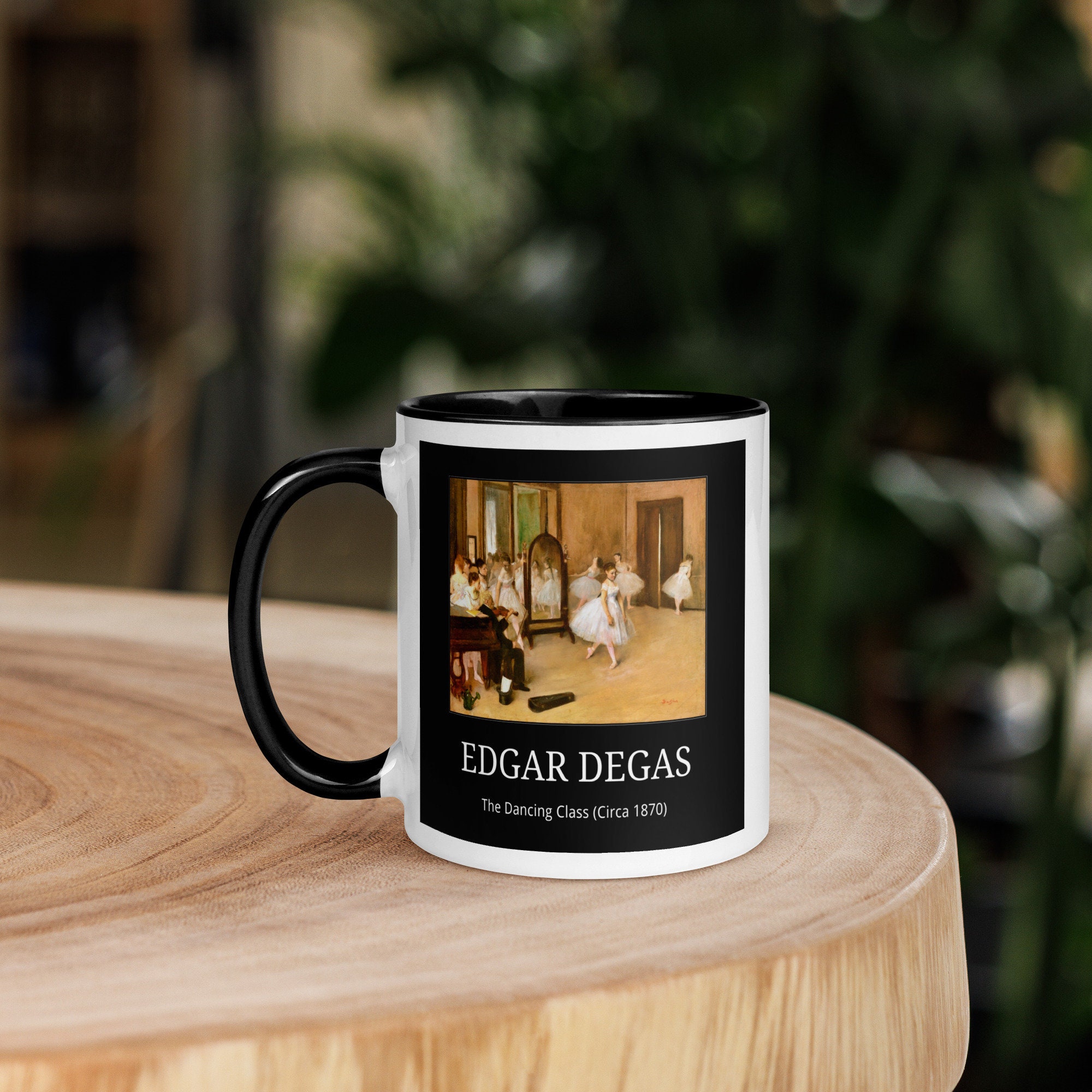 Color Accented Ceramic Coffee Mugs Famous Art Cups Edgar Degas Painting ...