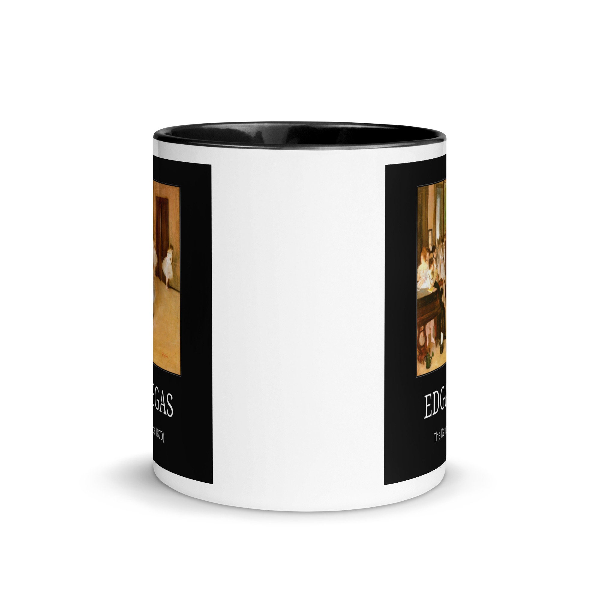 Color Accented Ceramic Coffee Mugs - Famous Art Cups - Edgar Degas ...