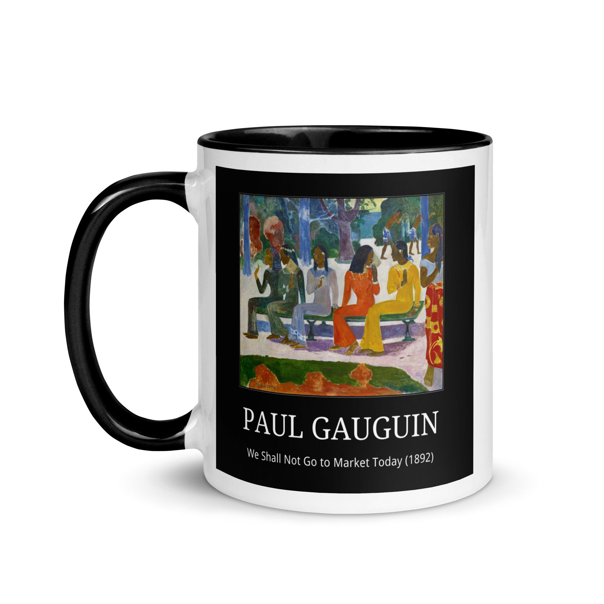 Color Accented Ceramic Coffee Mugs - Famous Art Cups - Paul Gauguin ...