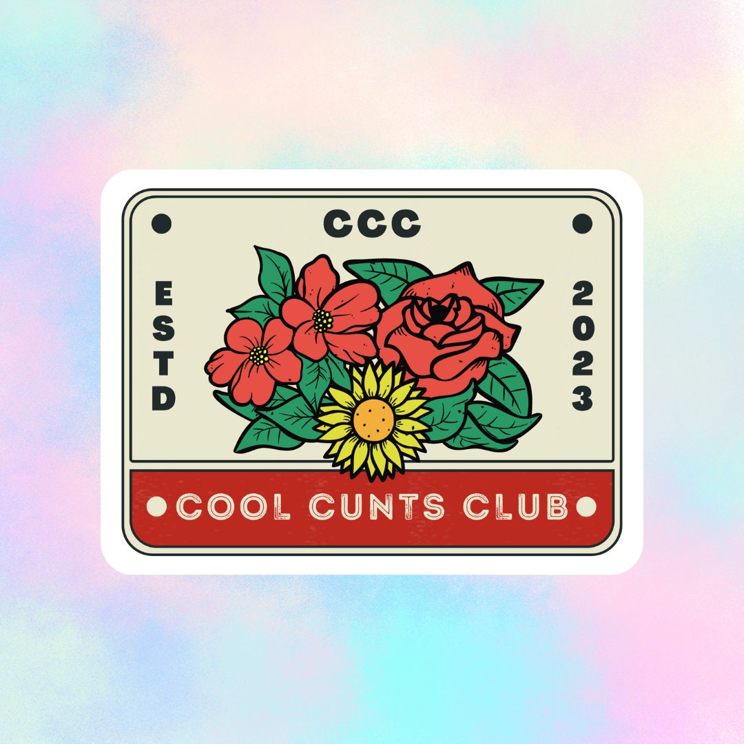 CCC Sticker Cool Cnts Club Sticker Adult Humor Adults Only Funny ...