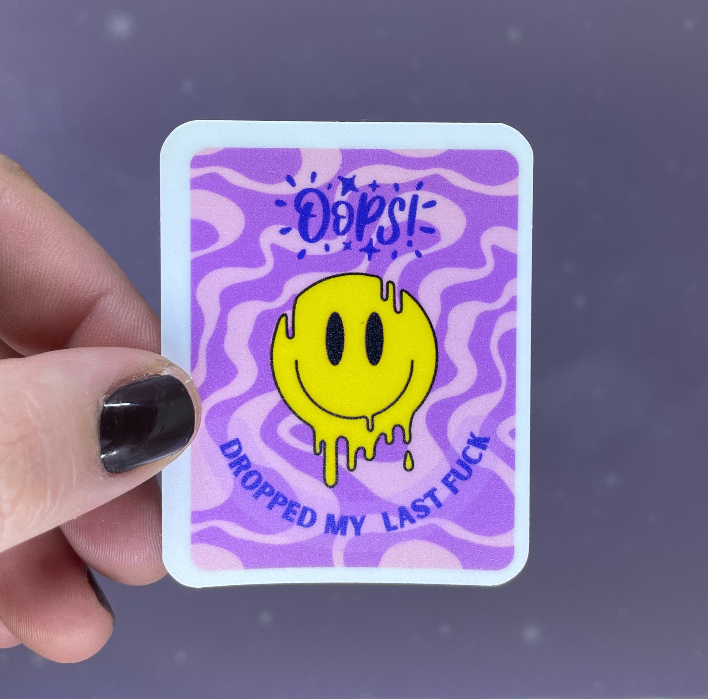 Oops I Dropped My Last Fck Sticker Funny Sticker Adult - Etsy