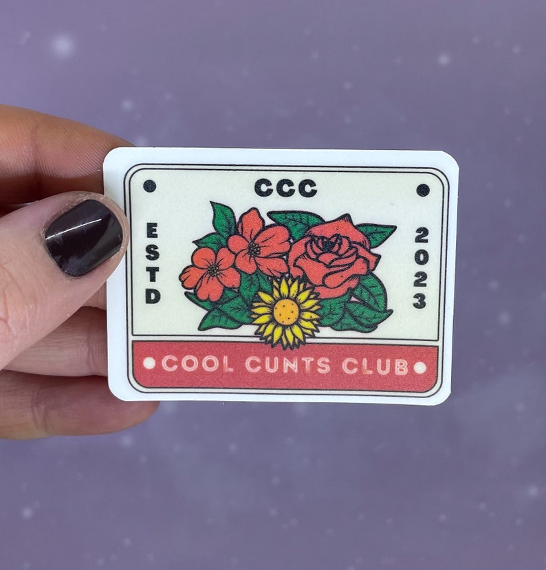 CCC Sticker Cool Cnts Club Sticker Adult Humor Adults Only Funny ...